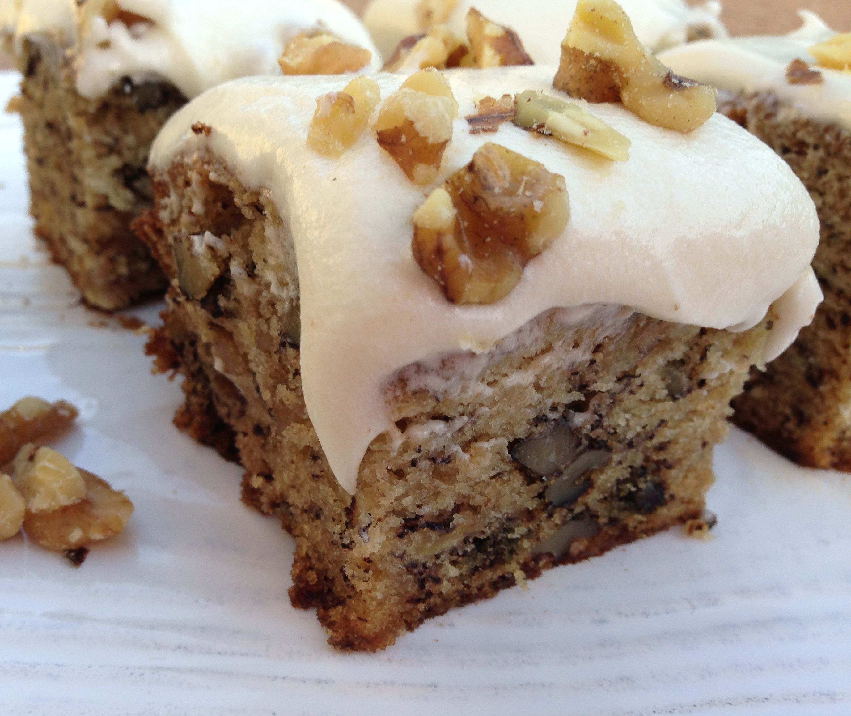 Banana Walnut Rum Cake With Cream Cheese Frosting Banana Walnut Rum Cake With Cream Cheese Frosting