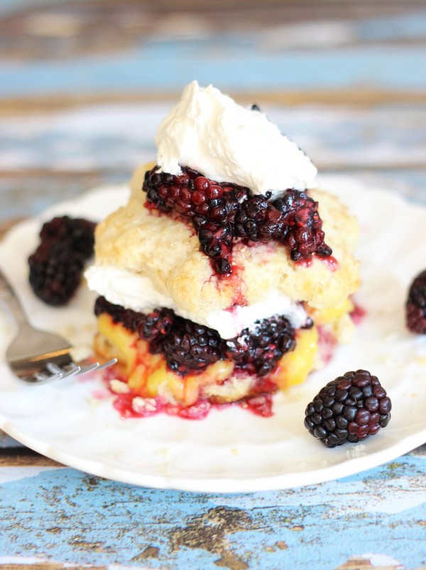 Blackberry Shortcakes with Lemon Curd