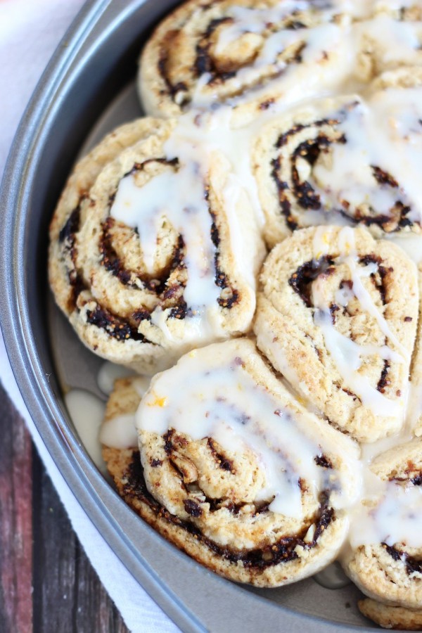 Fig & Walnut Orange Cinnamon Rolls