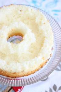 Lemon Raspberry Angel Food Cake