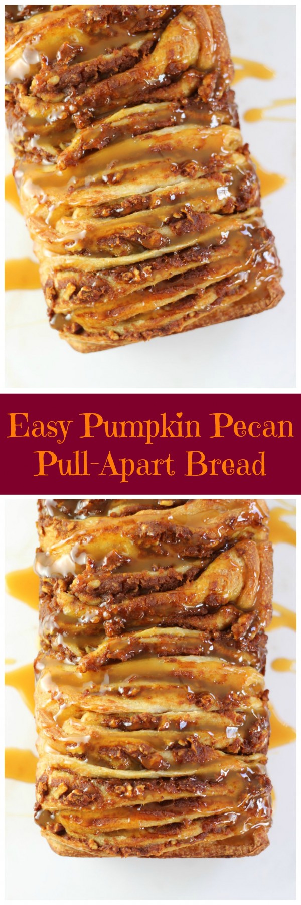 Easy Pumpkin Pecan Pull-Apart Bread