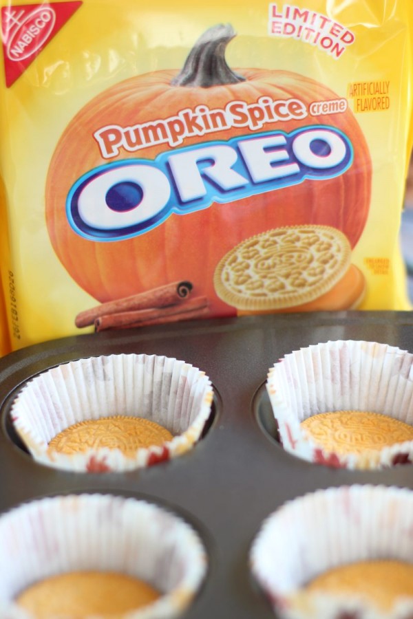Pumpkin Spice Oreo Cheesecakes