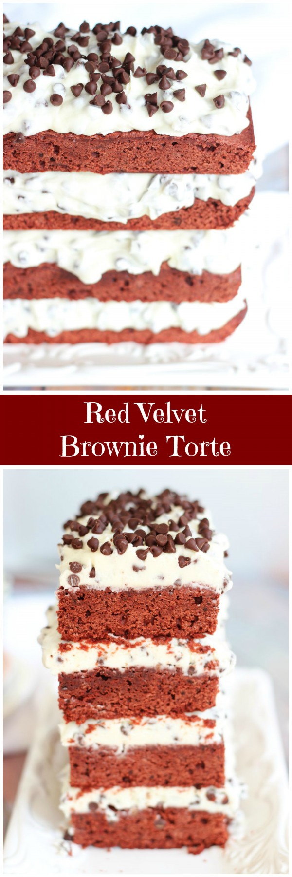 Red Velvet Brownie Torte