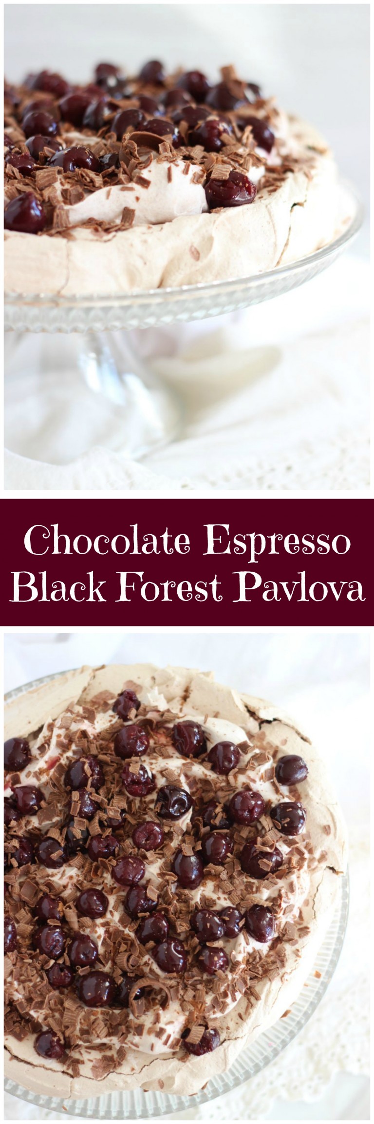 Chocolate Espresso Black Forest Pavlova