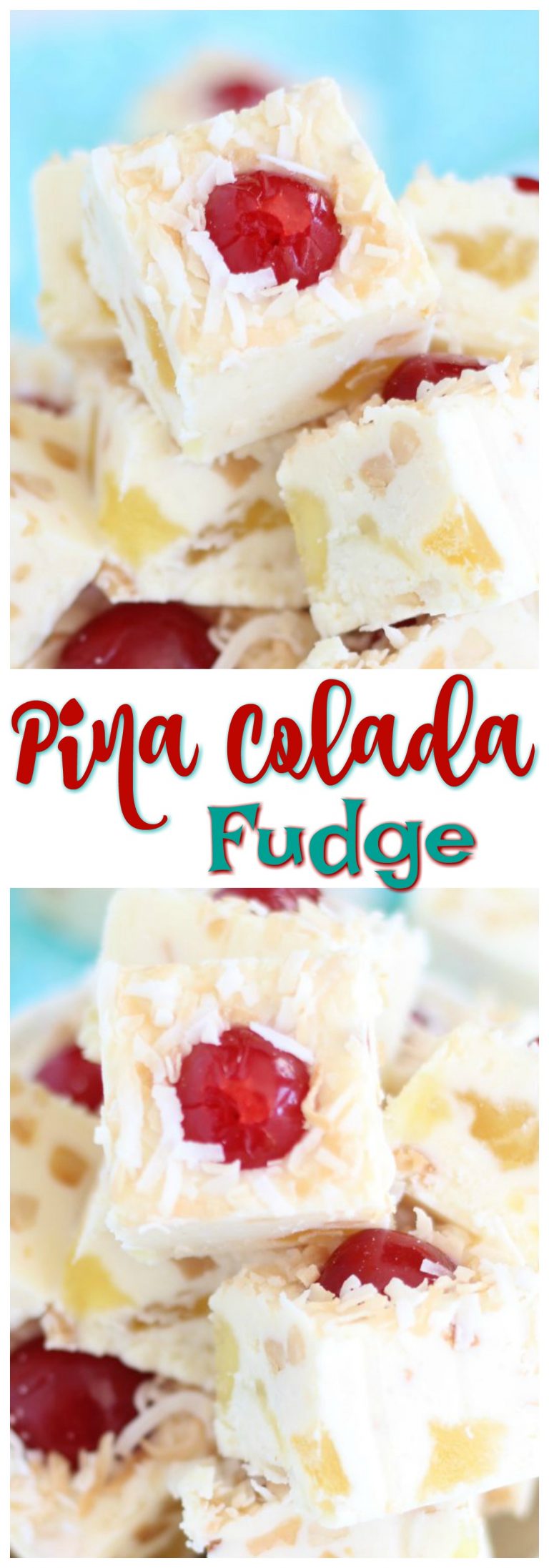 5-Minute Pina Colada Fudge - The Gold Lining Girl