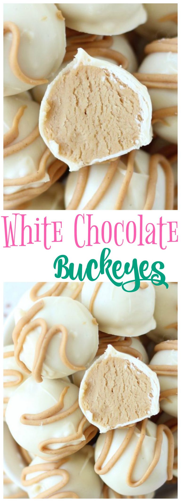 White Chocolate Buckeyes