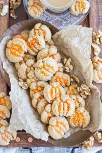 Maple Walnut Spritz Cookies