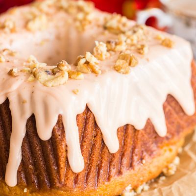 Fireball Cake with Fireball Glaze - The Gold Lining Girl