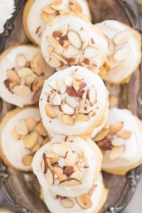 Simple & Perfect Iced Almond Cookies - The Gold Lining Girl