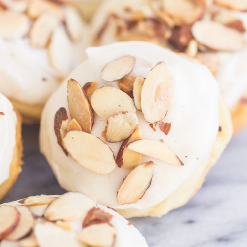 Simple & Perfect Iced Almond Cookies - The Gold Lining Girl