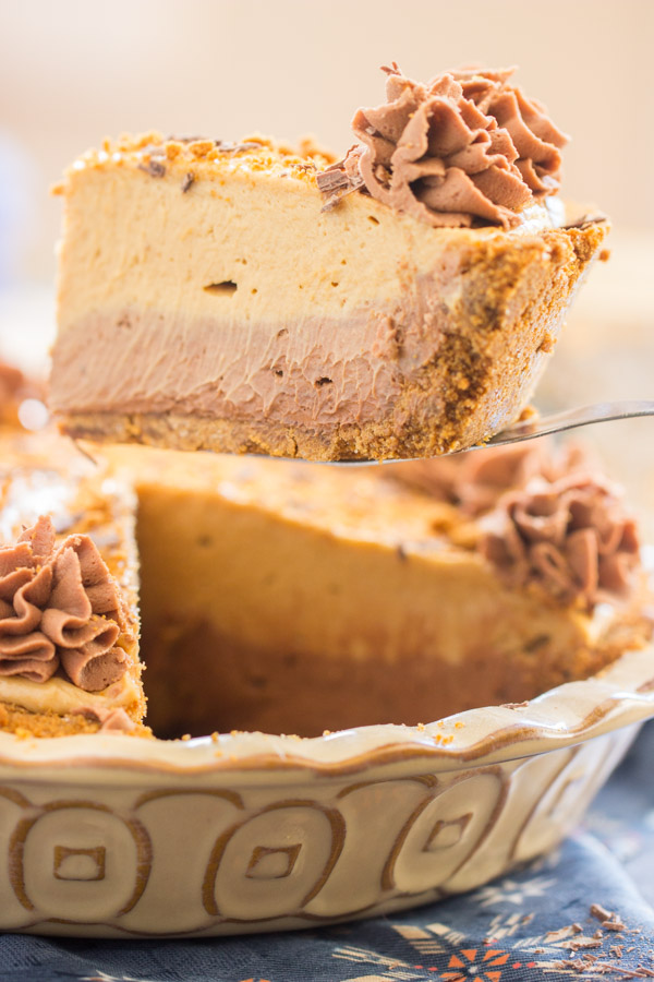 No Bake Mocha Biscoff Cheesecake - The Gold Lining Girl
