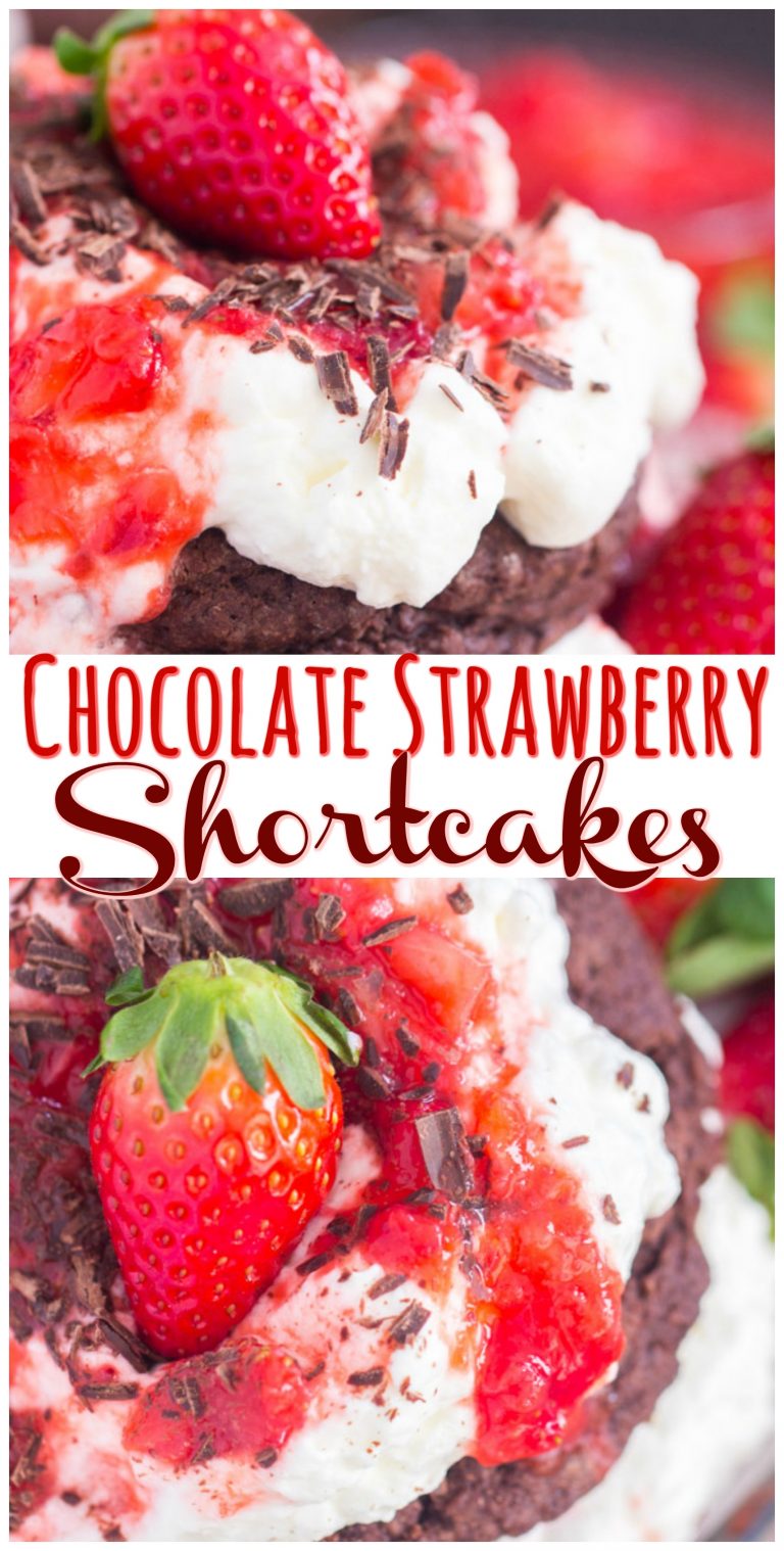 Chocolate Strawberry Shortcake Recipe - The Gold Lining Girl