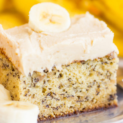 My Favorite Banana Cake with Brown Butter Icing