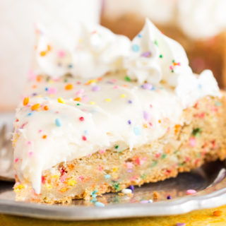 Birthday Cake Funfetti Sugar Cookie Cake • The Gold Lining Girl