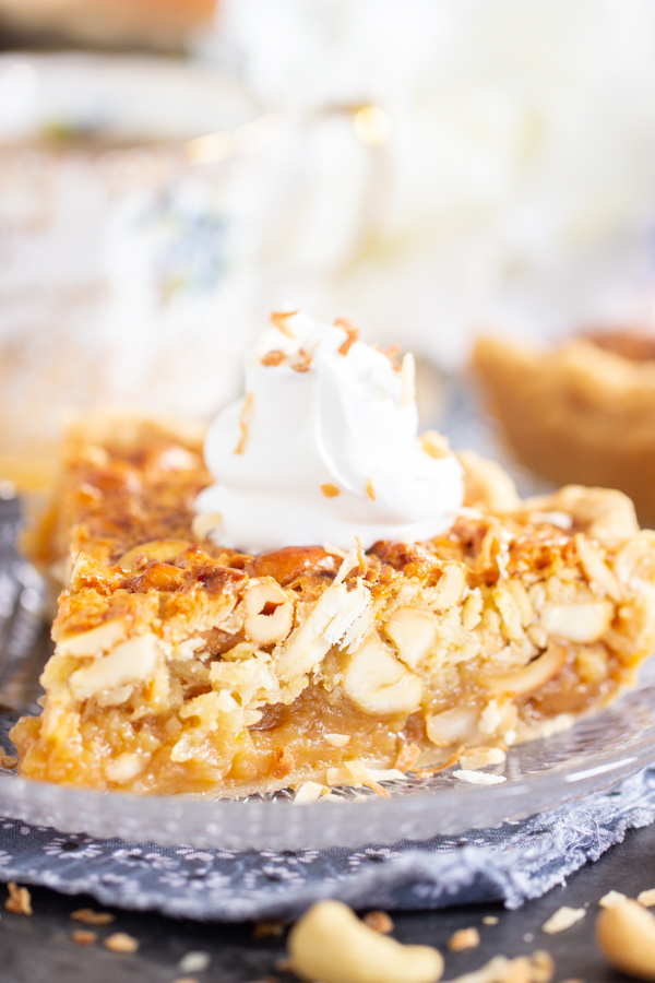 Coconut Cashew Pie • The Gold Lining Girl
